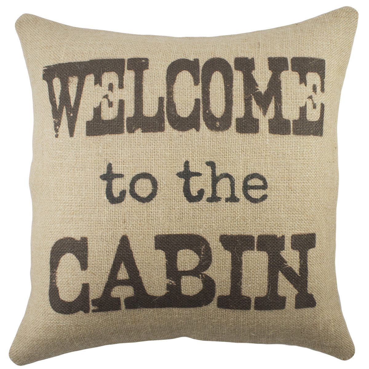 TheWatsonShop Welcome to the Cabin Throw Pillow & Reviews | Wayfair