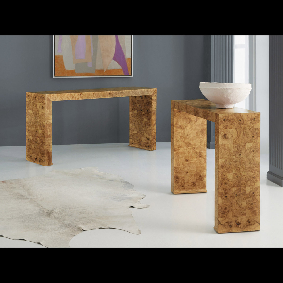Modern History Home Slab Console Table | Perigold