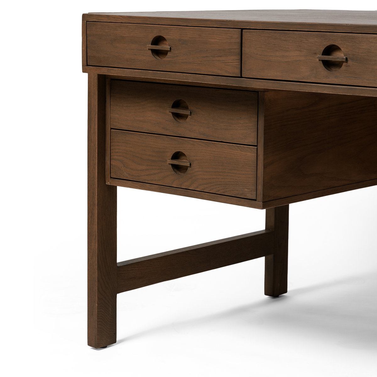 Four Hands Oakley Desk - Dark Toasted Oak | Perigold