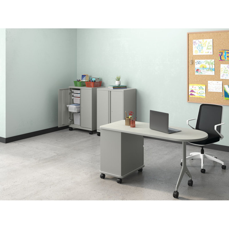 HON® SmartLink HON 2 Compartment Storage Cabinet with Bins | Wayfair