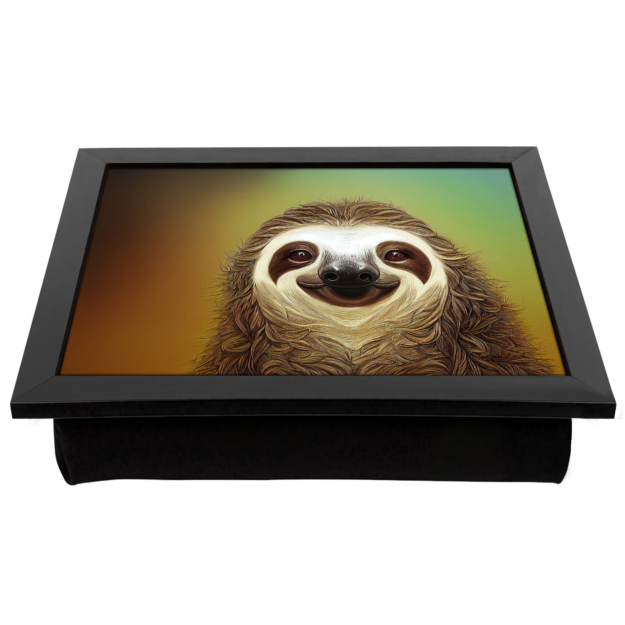 Metro Lane Cute Sloth Painting Vol.3 Lap Tray with Cushion | Wayfair.co.uk