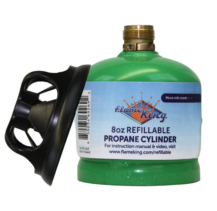 Flame King 1/2LB Refillable Empty Propane Tank for Small Propane Lamps ...