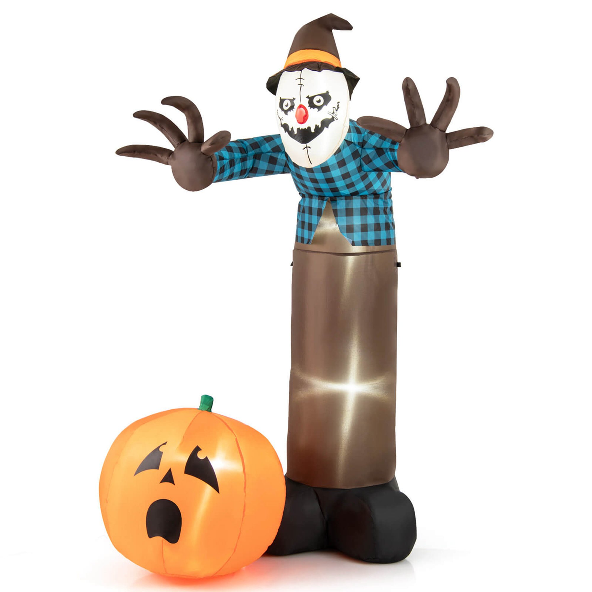 The Holiday Aisle® 7 Ft Inflatable Haunted Scarecrow Blow Up Yard ...