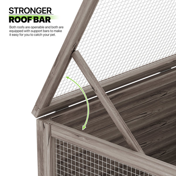 Tucker Murphy Pet™ Byers Wooden Turtle Hutch House Small Animal Reptile ...