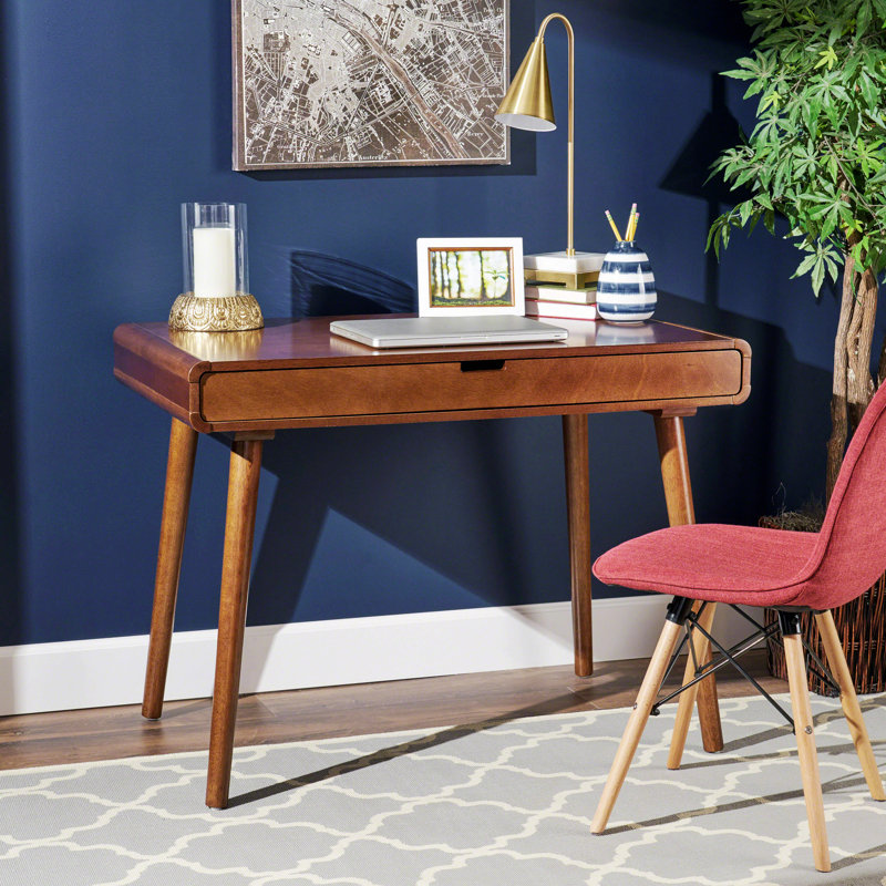 Latitude Run® Wooden Writing Desk With Storage | Wayfair