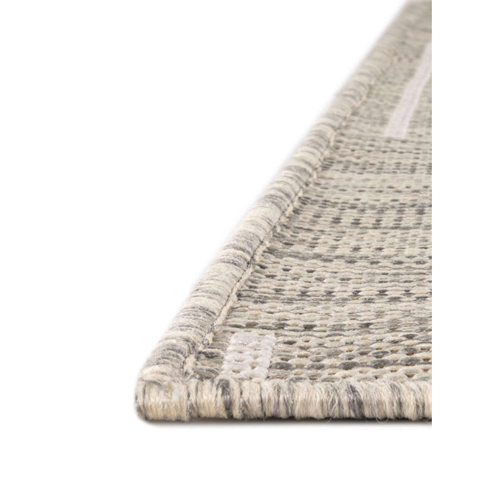 Foundry Select Ava-Mary Machine Woven Gray Indoor/Outdoor Rug & Reviews ...