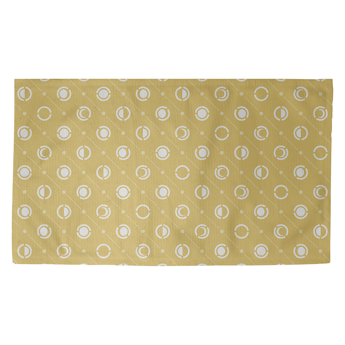 Brayden Studio Classic Moon Phases Yellow Area Rug | Wayfair