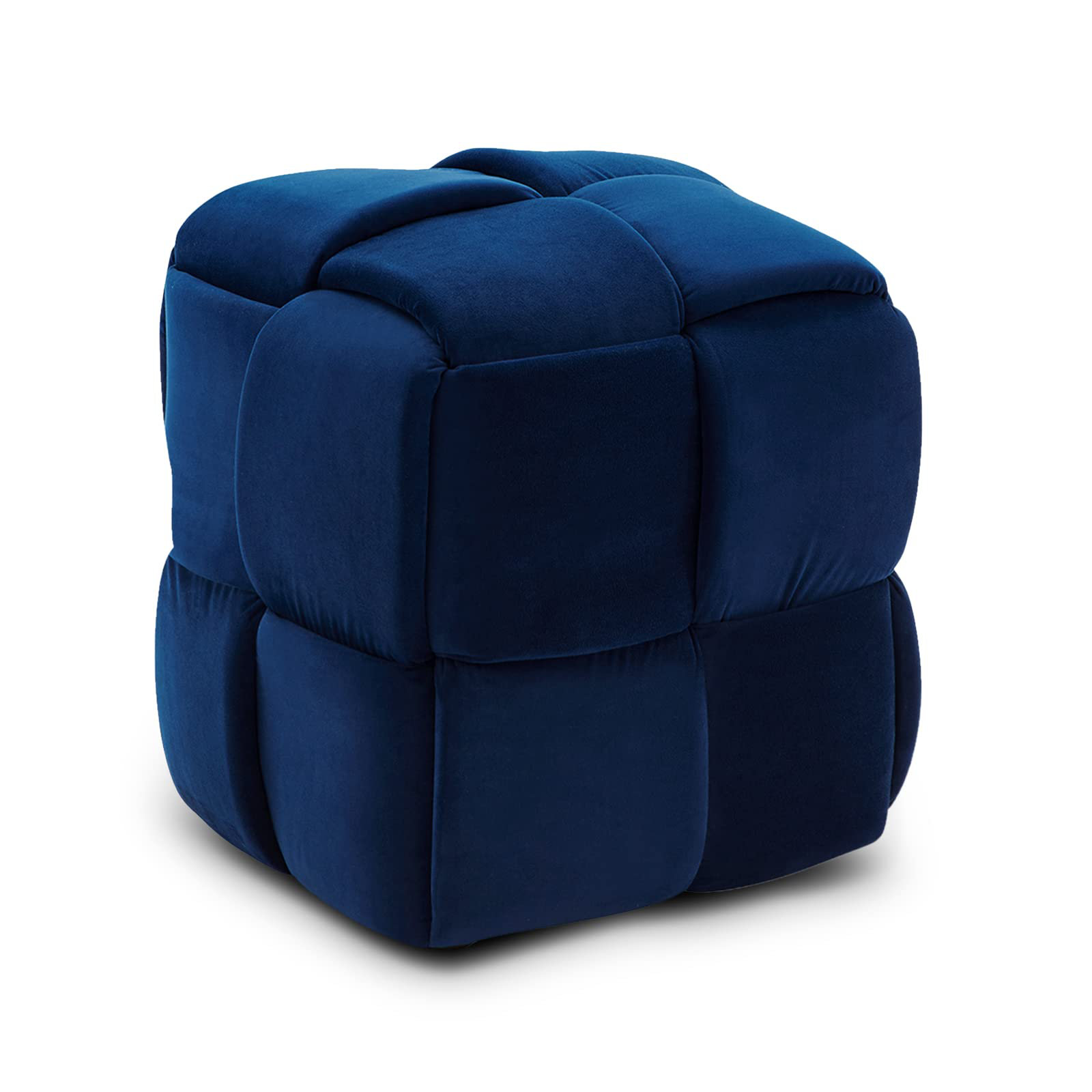 Mercer41 Lakrista 17" Wide Velvet Square Footstools Ottoman | Wayfair