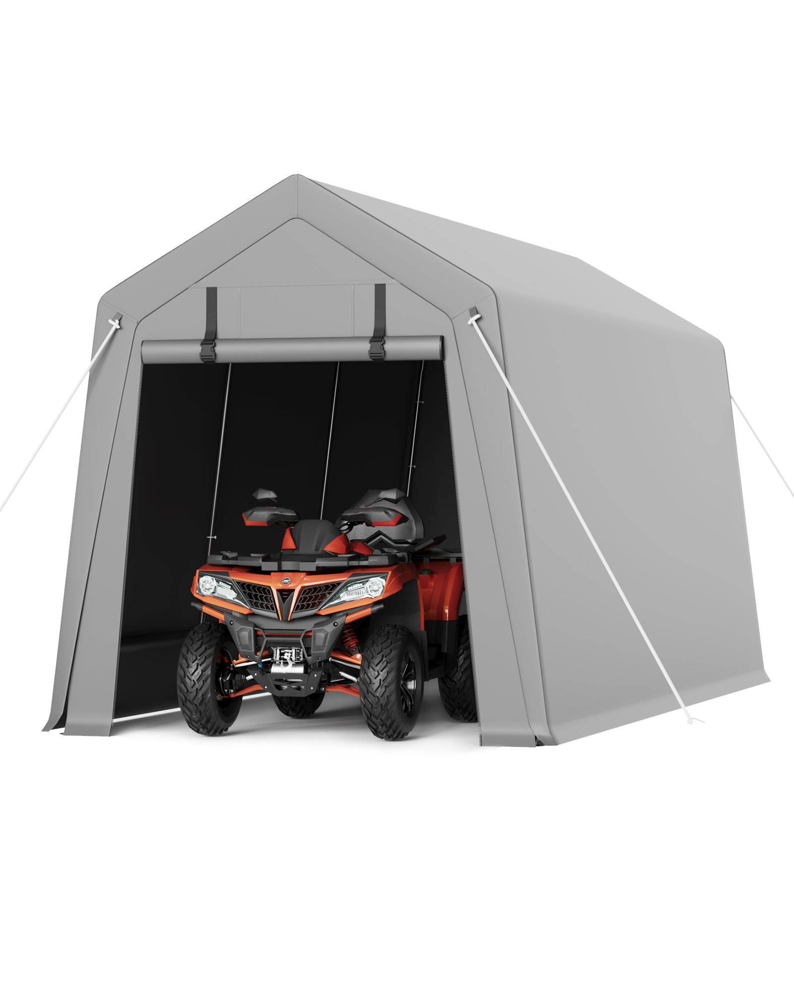 Fashionwu Motorcycle Storage Sheds 10x15 Ft, Portable Shed With Rolled ...