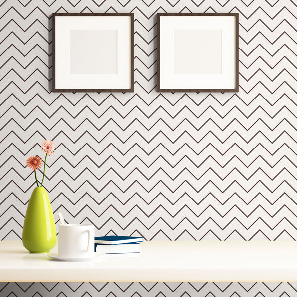 Red Barrel Studio® Keeter Peel & Stick Chevron Panel | Wayfair