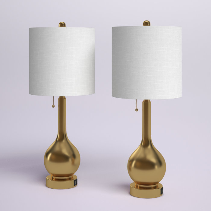 Willa Arlo Interiors Orford Metal USB Table Lamp & Reviews | Wayfair