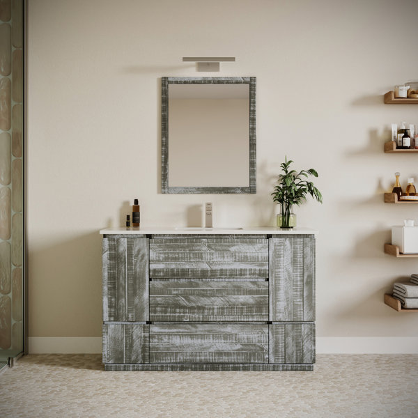 Fresca Ensemble de meuble-lavabo moderne autoportant avec lavabo et ...