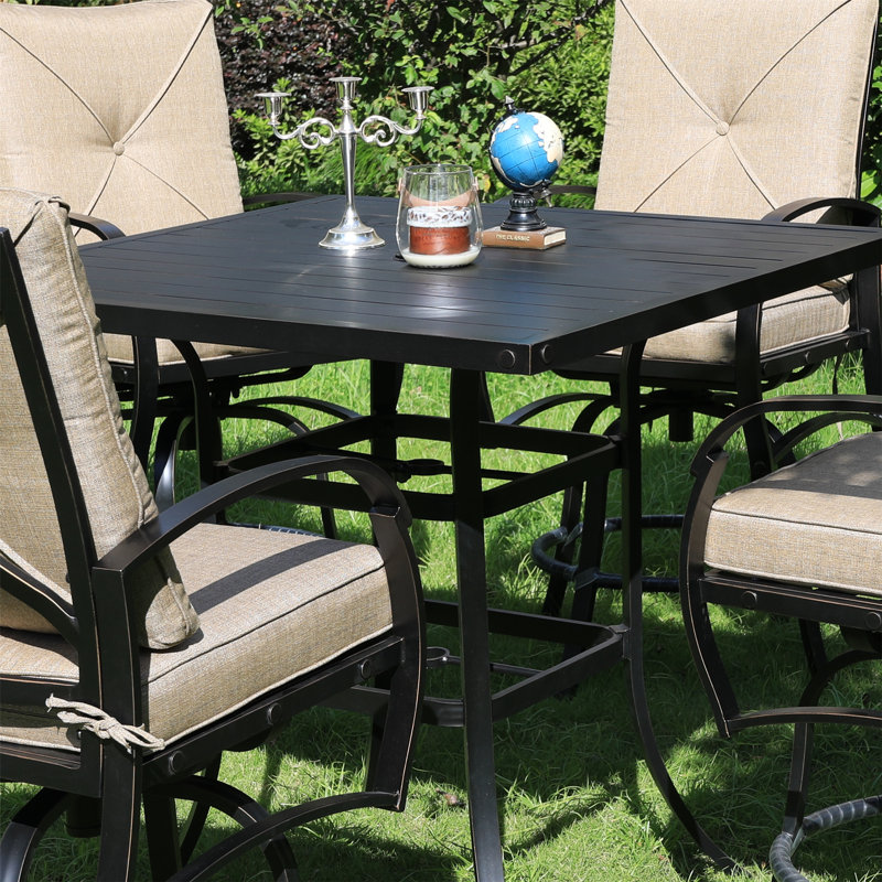 Red Barrel Studio® Kain Metal Bar Table & Reviews | Wayfair