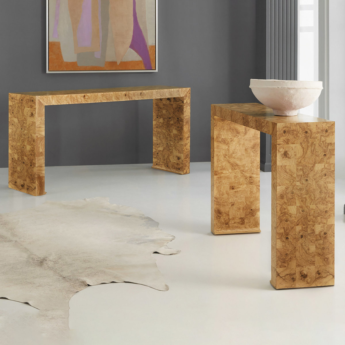 Modern History Home Slab Console Table | Perigold