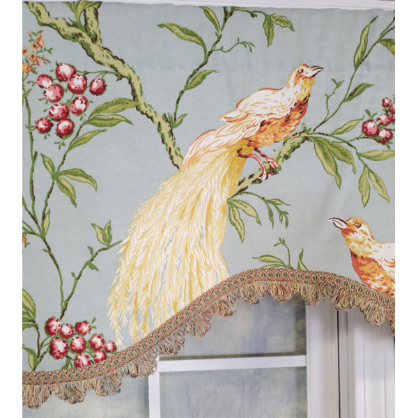 RLF Home Long Tail Cornice Valance With Scalloped Trim | Wayfair