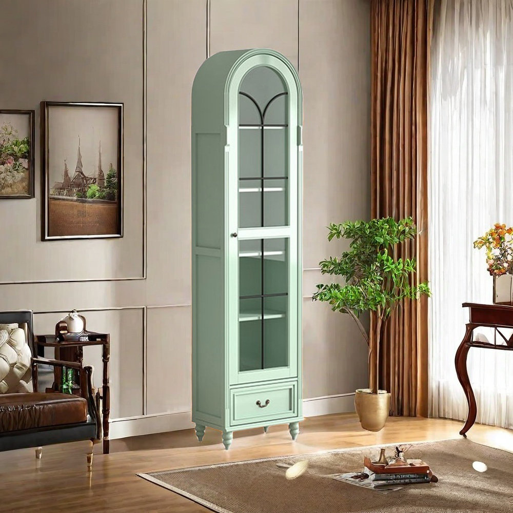 Parttlion French style arched vintage bookcase - Wayfair Canada