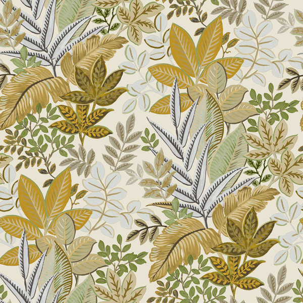 Ophelia & Co. Wyatt 10m x 53cm Metallic Wallpaper Roll | Wayfair.co.uk
