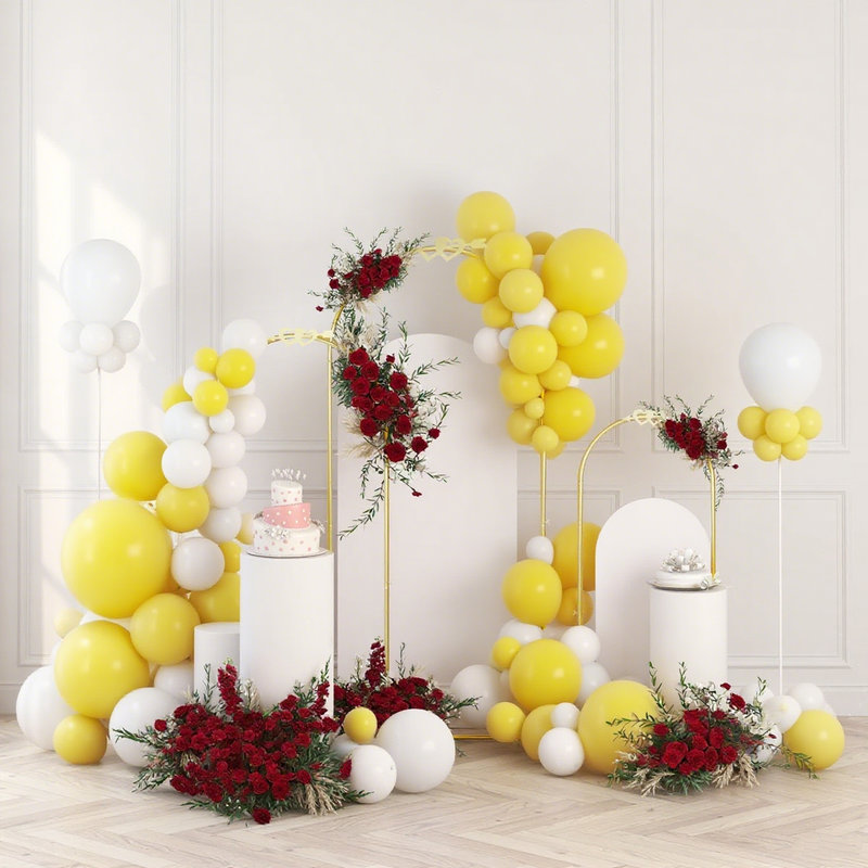 Suuiwau Set Of 3 Wedding Metal Arch Signs Stand | Wayfair