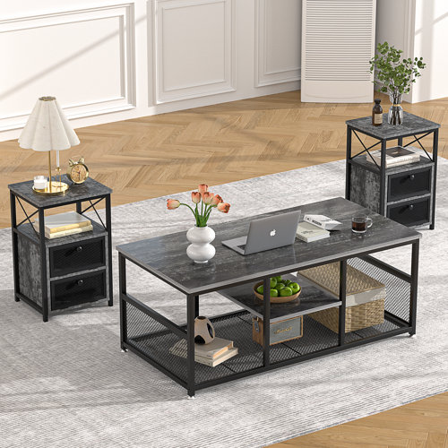Trent Austin Design® Kempst 3 - Piece Living Room Table Set & Reviews ...