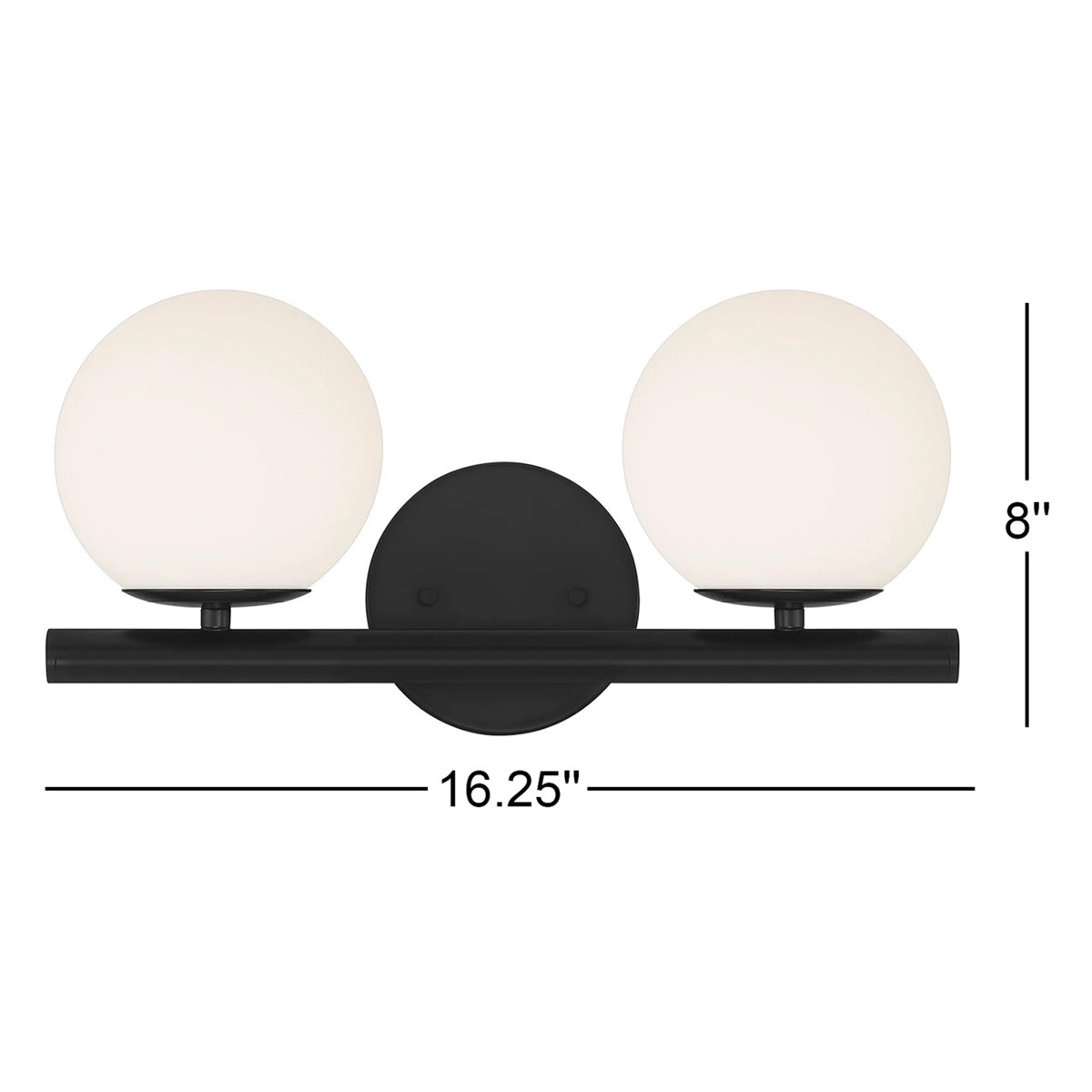 Wade Logan® Atice Dimmable Matte Black Vanity Light & Reviews | Wayfair