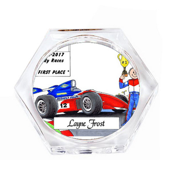Printed Perfection Personalized Race Car Driver, Indy - Male Drink ...