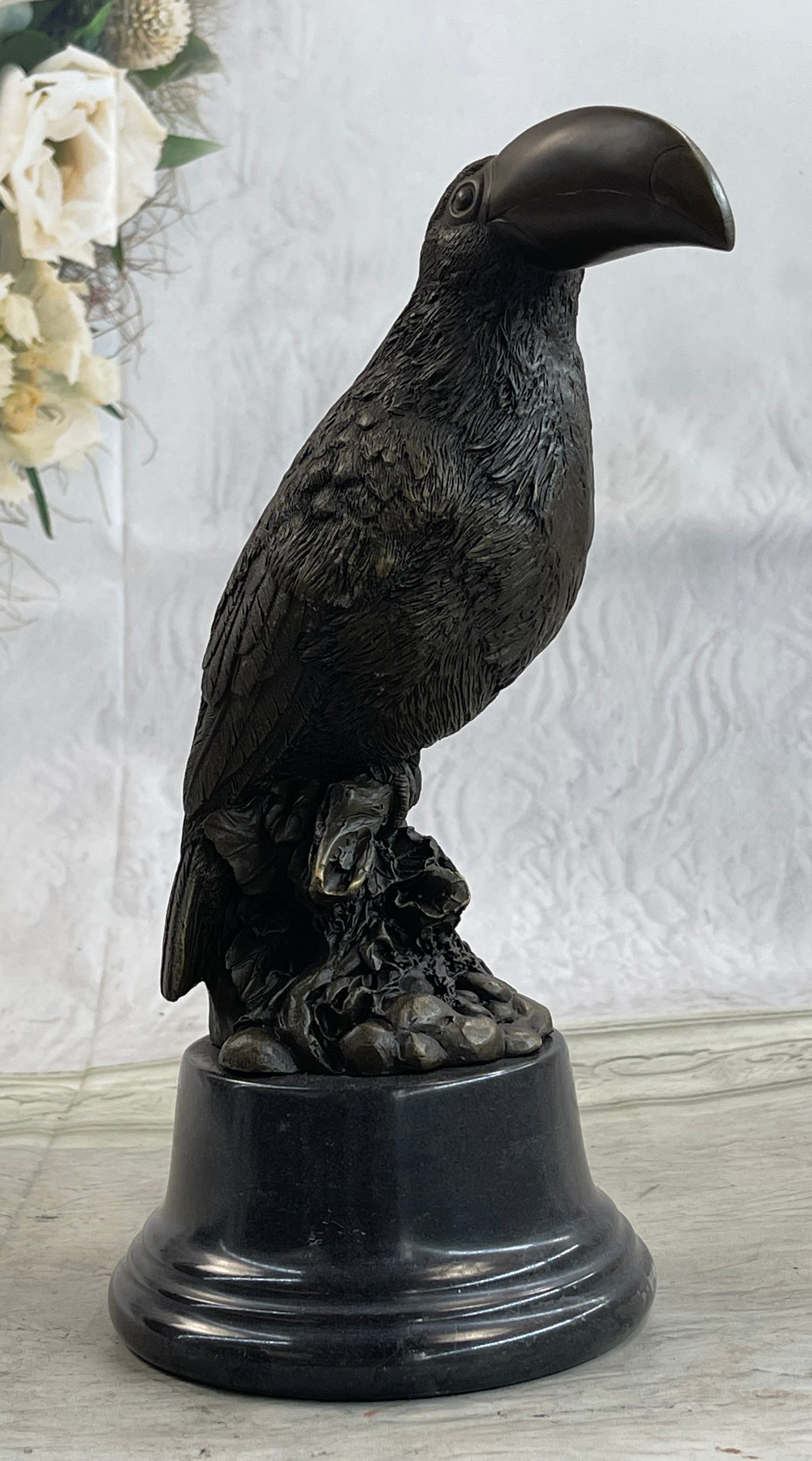 Bay Isle Home™ Lemoine Toucan Tropical Bird Bronze Statue Sculpture ...