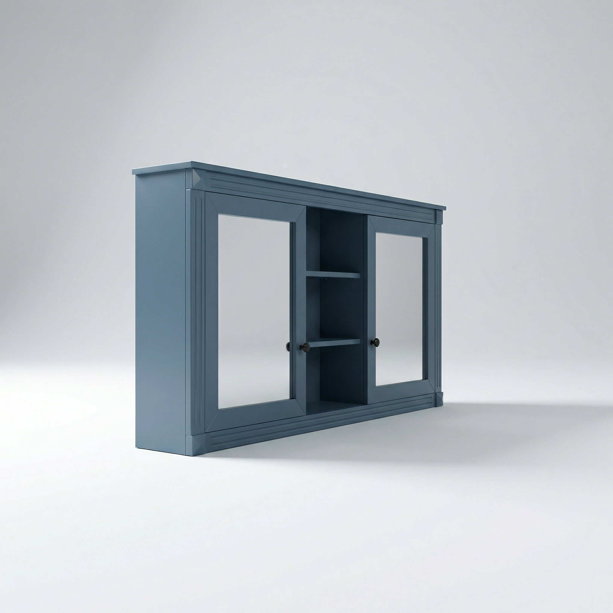 Ebern Designs 55-Inch Wall-Mount Mirror Cabinet with Adjustable Shelf ...