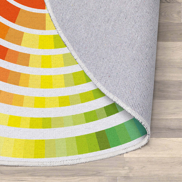 Well Woven Crayola Color Wheel Solid & Striped Multicolor Area Rug ...