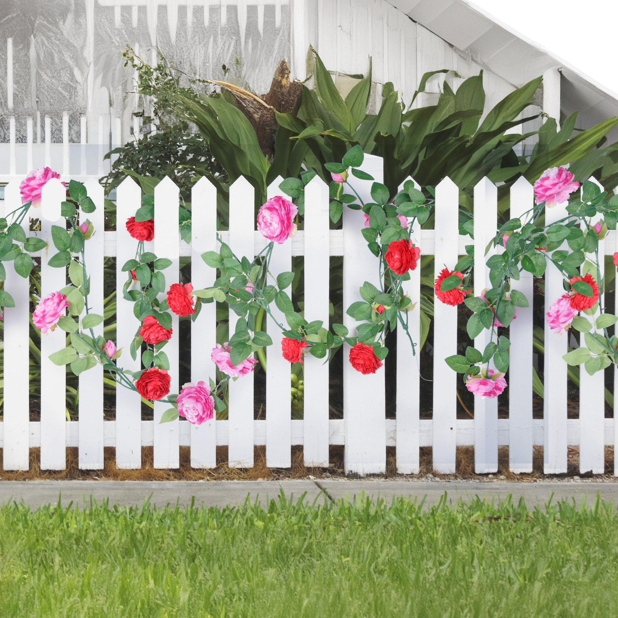 The Holiday Aisle® Pink gradient artificial rose | Wayfair