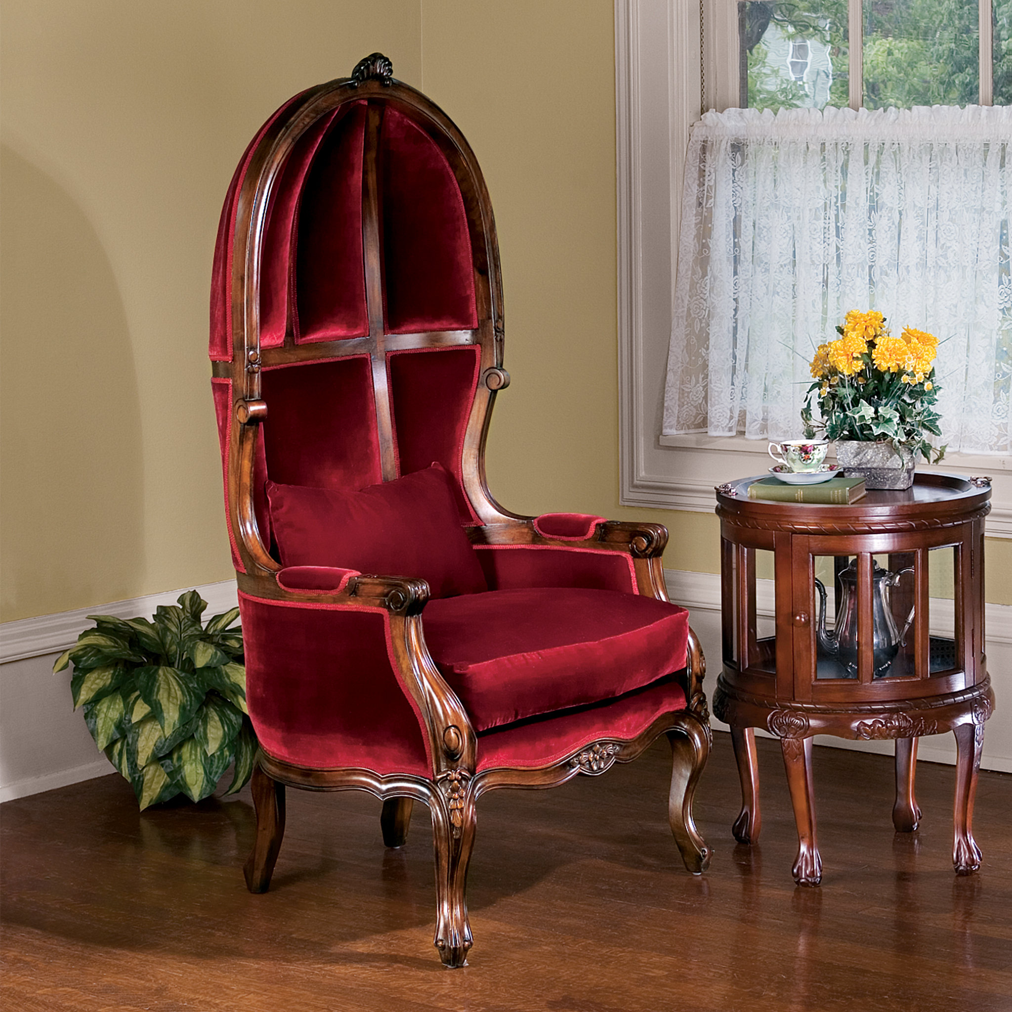 Fleur De Lis Living Alfredo Victorian Balloon Chair & Reviews | Wayfair