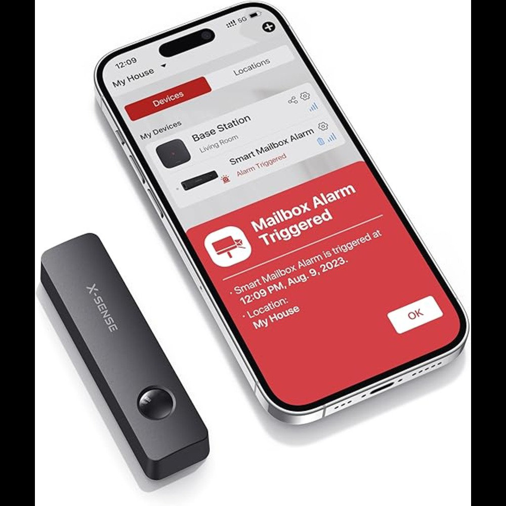 Invenitiah X-Sense Smart Mailbox Alarm, Requires SBS50 Base Station ...