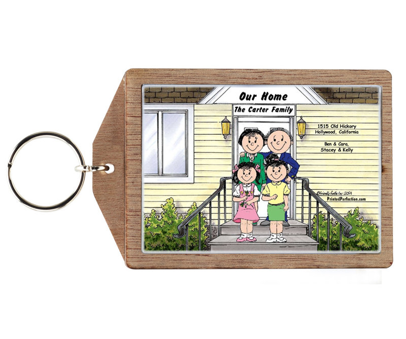 Printed Perfection Personalized Family Home, Couple - Two Girls Wooden ...