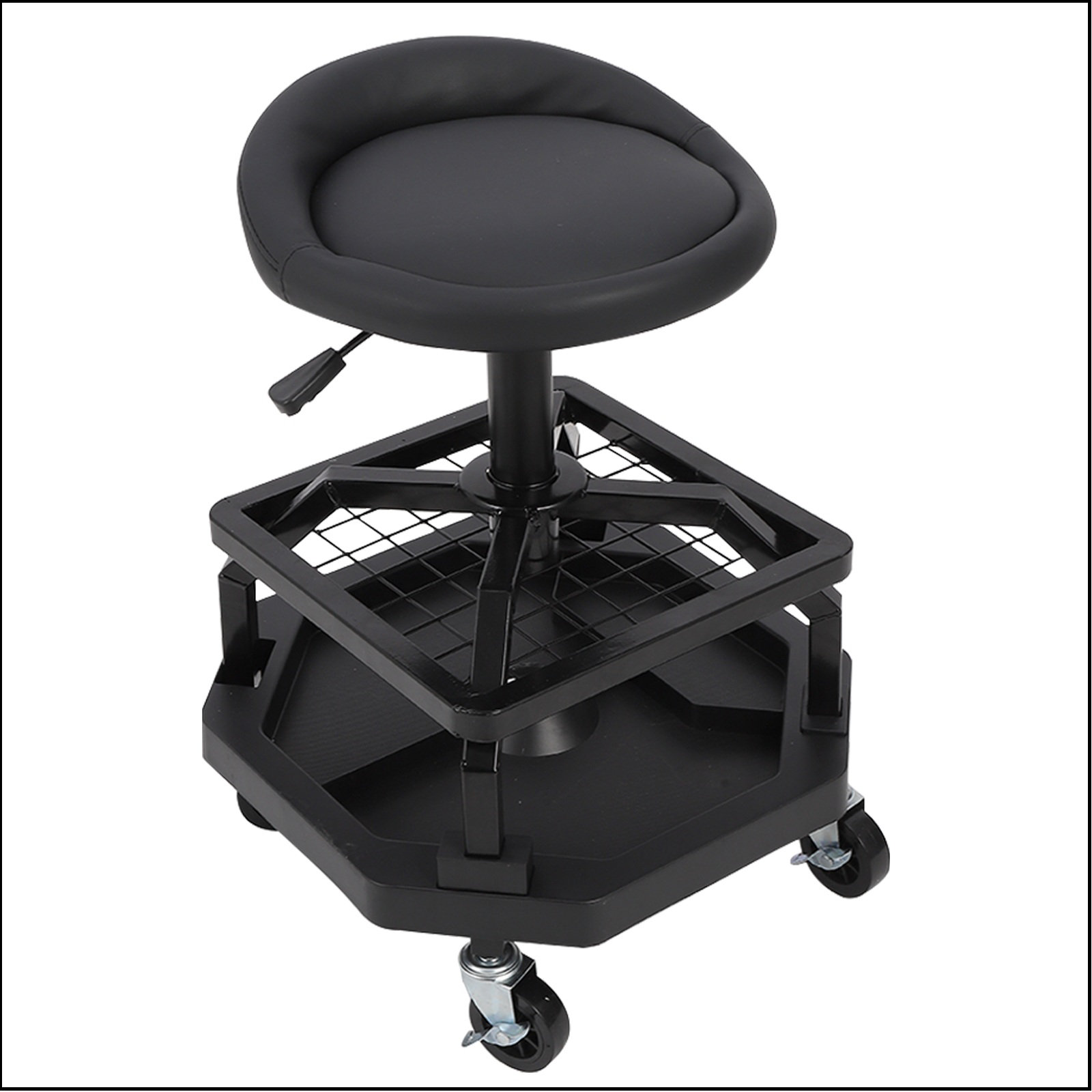 WFX Utility™ Rolling Garage Stool, 330 Lbs Capacity, 360° Swivel Wheels ...