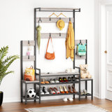 Metal Hall Trees You'll Love | Wayfair