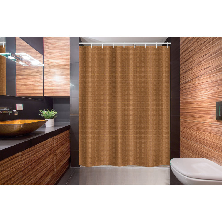 Bless international Austynn Geometric Shower Curtain with Hooks ...