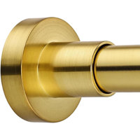 Gold Shower Curtain Rods You'll Love | Wayfair