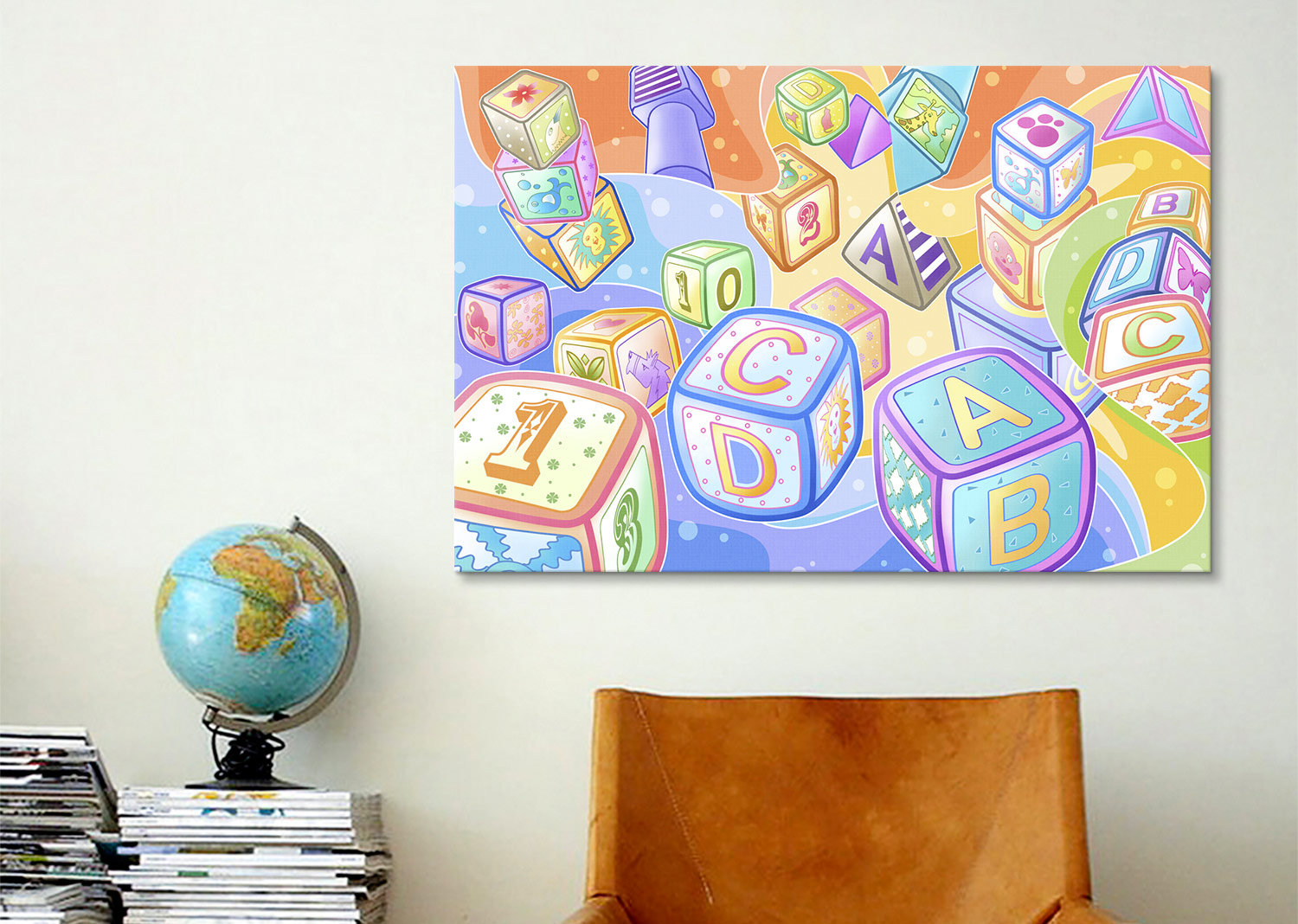 Viv + Rae™ Leonia 'Kids Children Toy Blocks' - Unframed Graphic Art ...