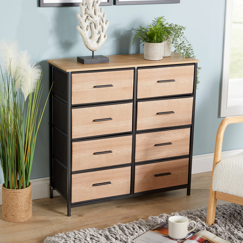 Borough Wharf Saronno 8 Drawer Compact Modern Storage Chest 80cm Wide ...