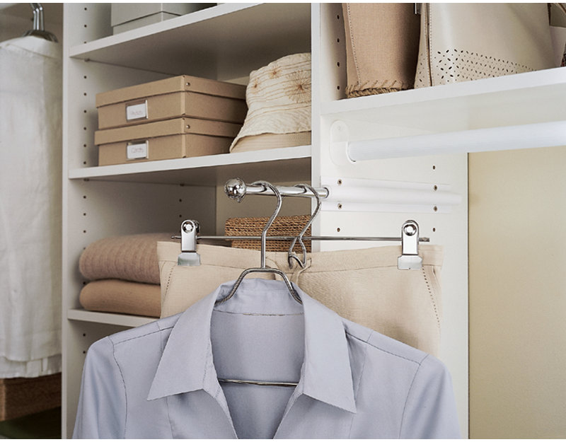 Dotted Line™ Grid Sliding Hanging Valet Rod & Reviews | Wayfair