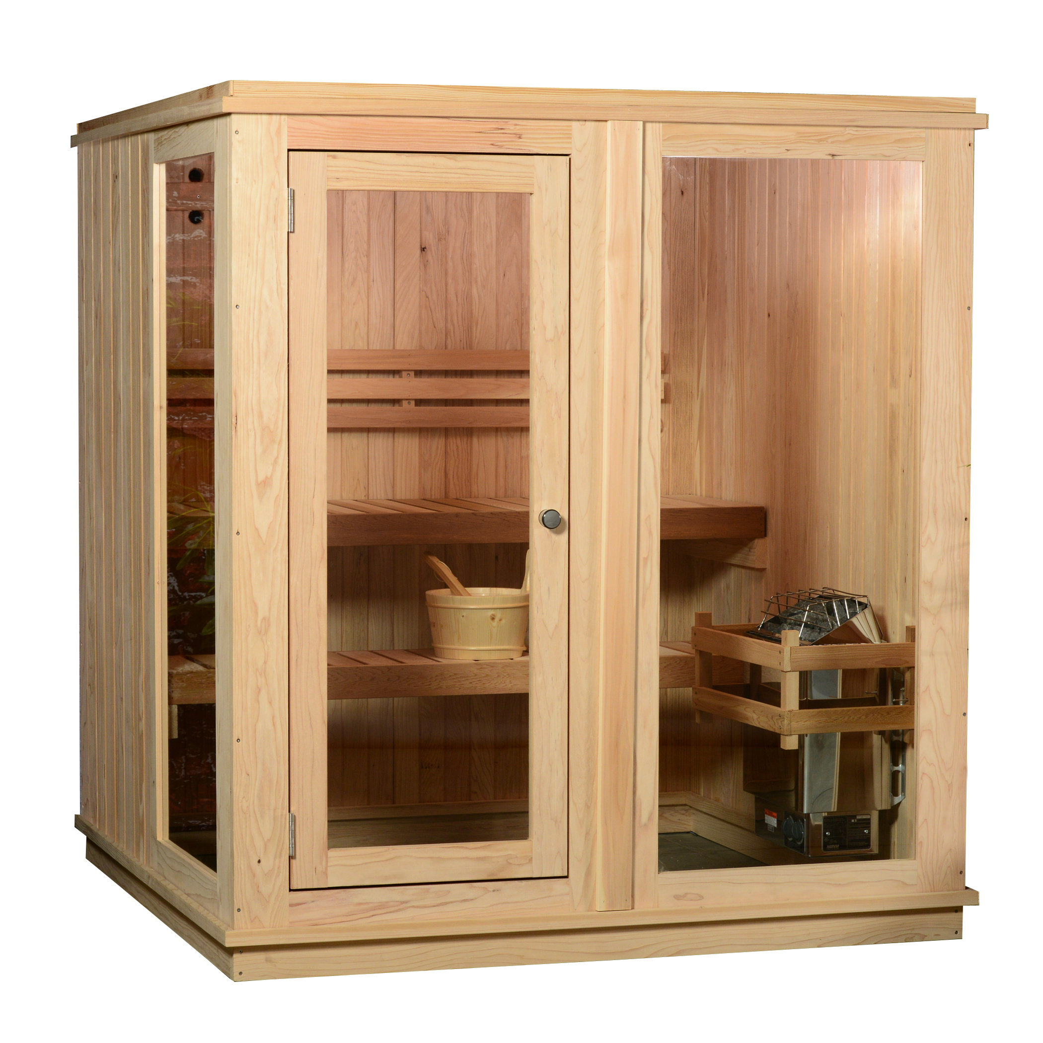 Almost Heaven Saunas Grayson 4 - Person Indoor Traditional Steam Sauna ...