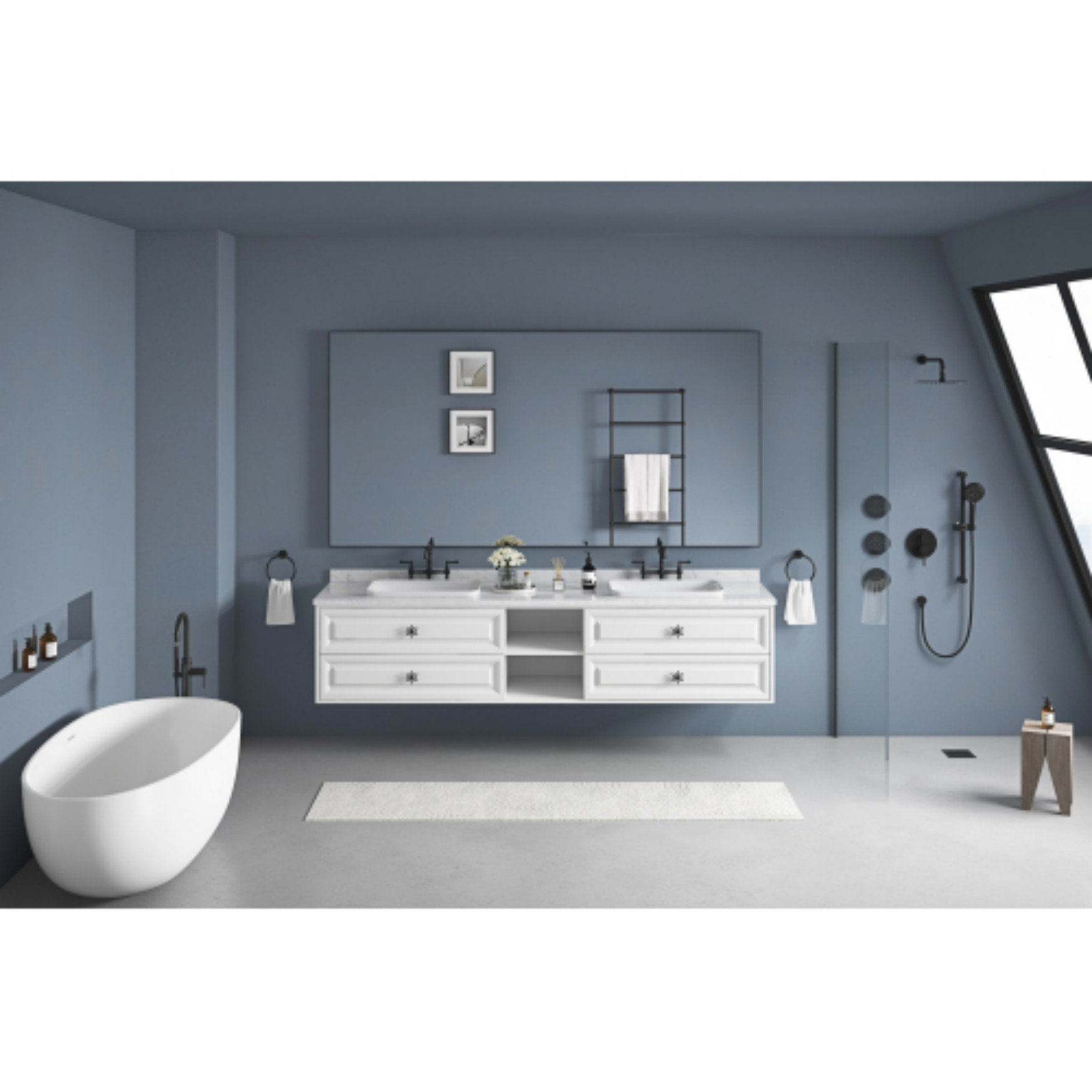 PRIME PLUMBING INCORPORATED 84 x 48 Inch LED Bathroom Mirror, Wall ...