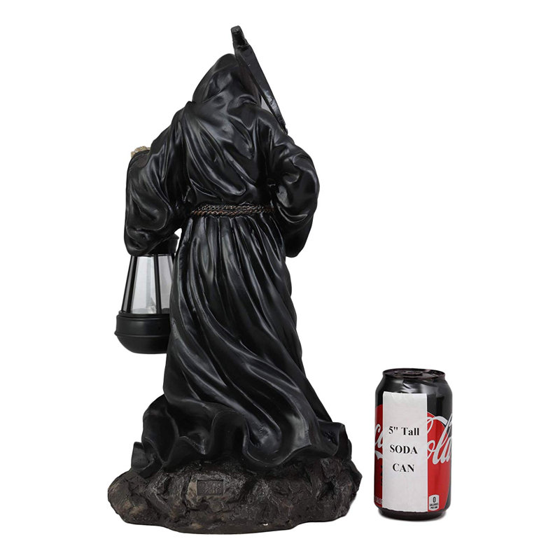 The Holiday Aisle® Reaper Charon Holding Scythe and Solar-Powered ...