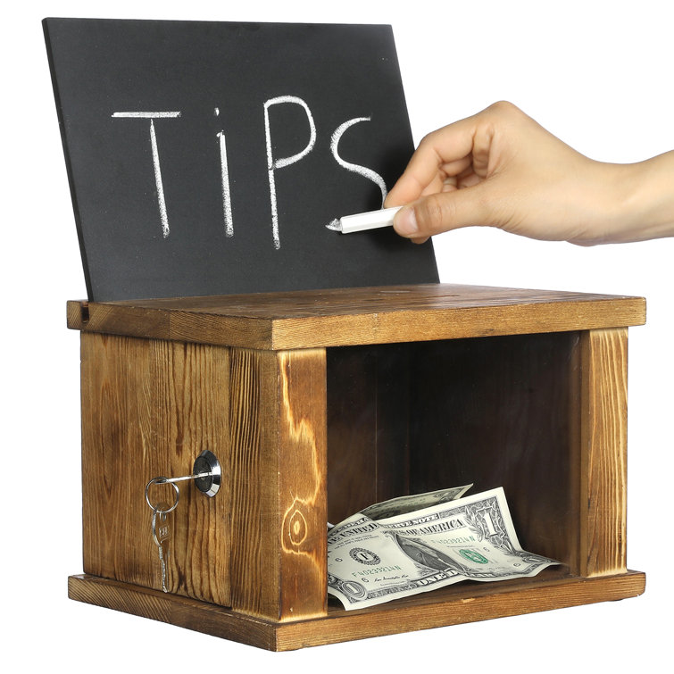 Gracie Oaks Solid Wood Donation Box - Wayfair Canada