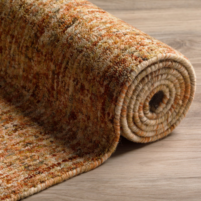 Latitude Run® Gilboa Handmade Tufted Wool Sunset Area Rug & Reviews ...