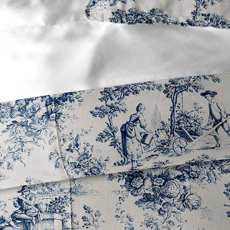 The Tailor's Bed Alsace Cotton Toile Duvet Cover Set | Wayfair