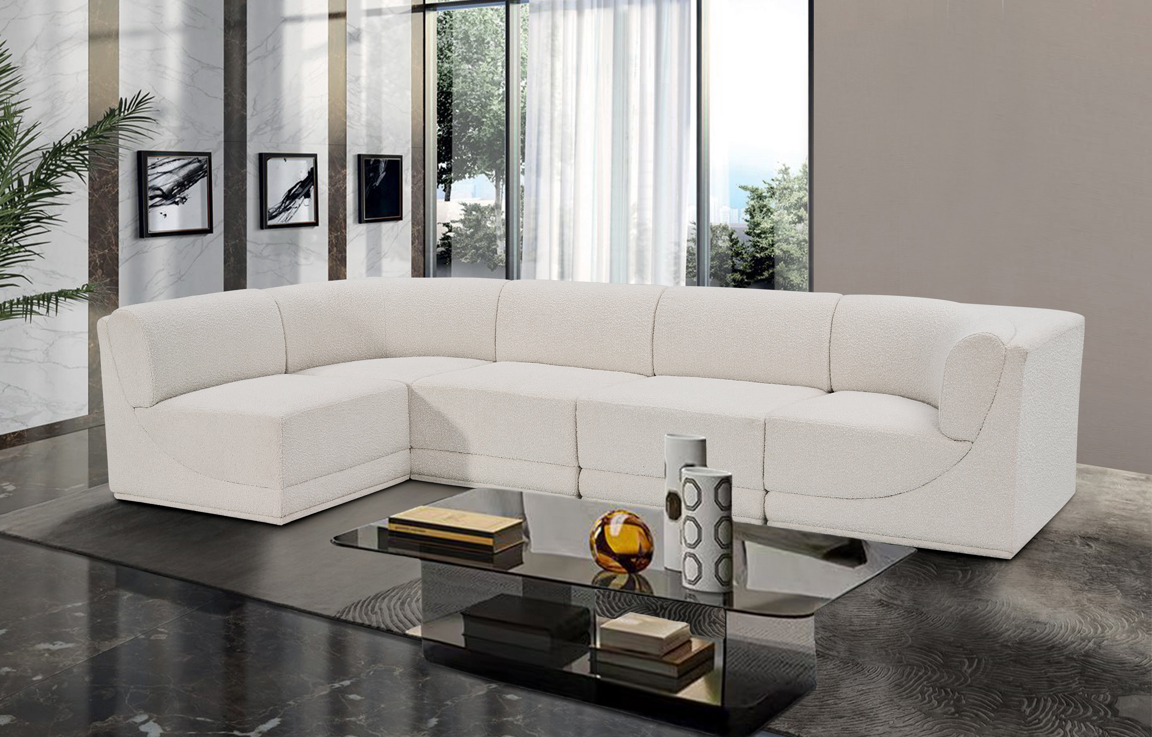 Wrought Studio Izick 5 - Piece Upholstered Sectional - Wayfair Canada