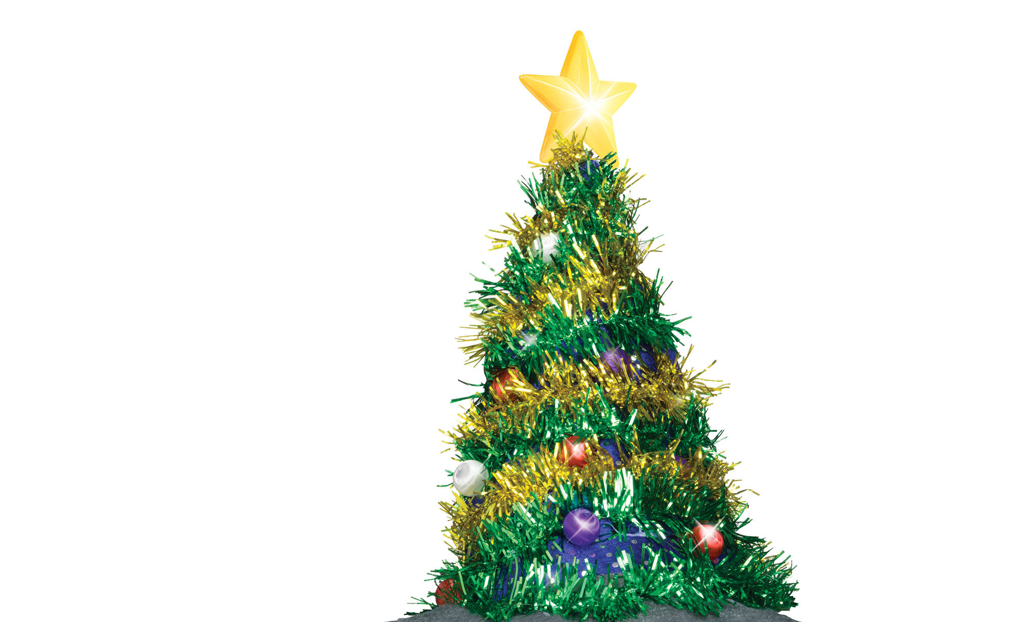 The Holiday Aisle® Green and Red Lighted Unisex Adult Christmas Tree ...