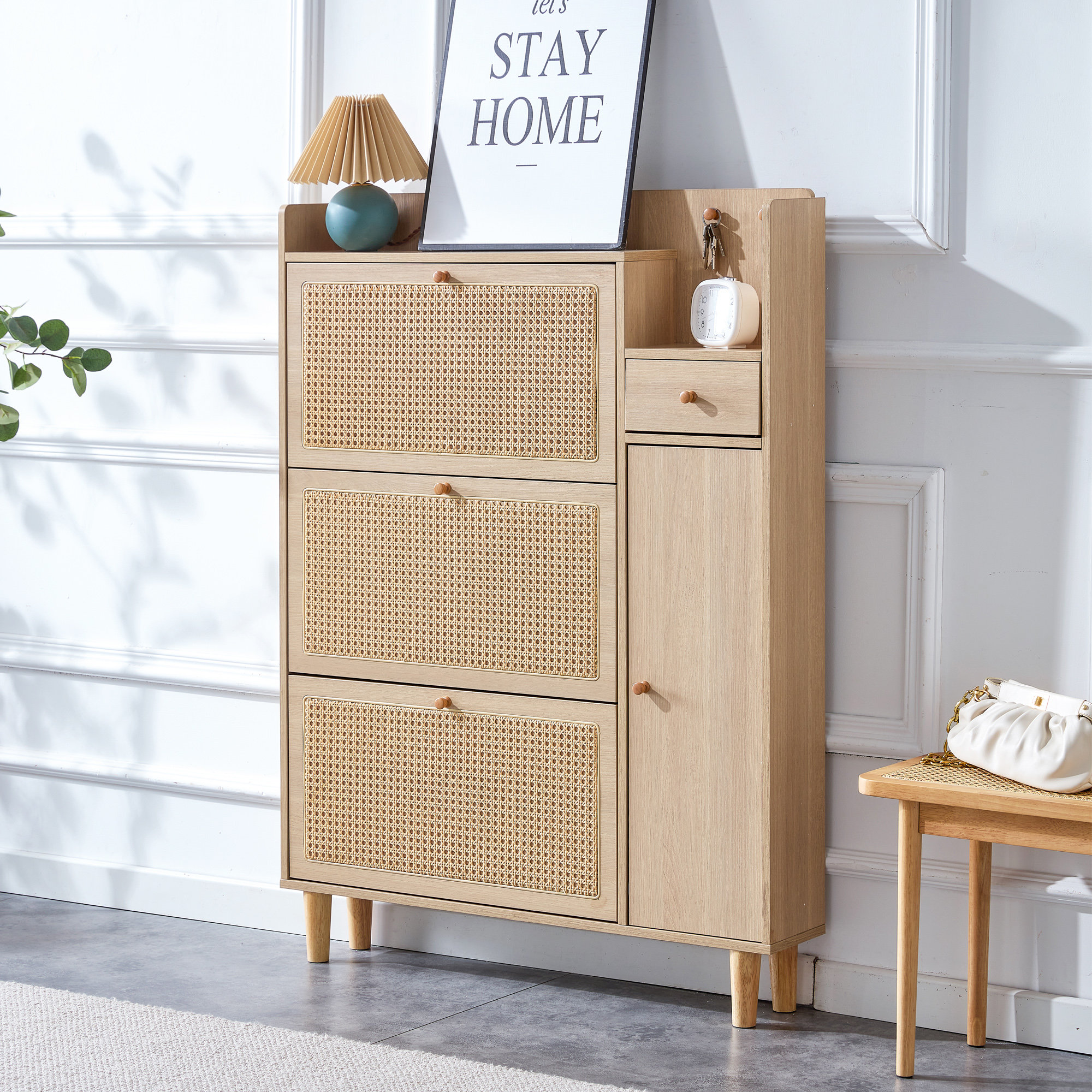 Bayou Breeze Modern minimalist storage cabinet | Wayfair