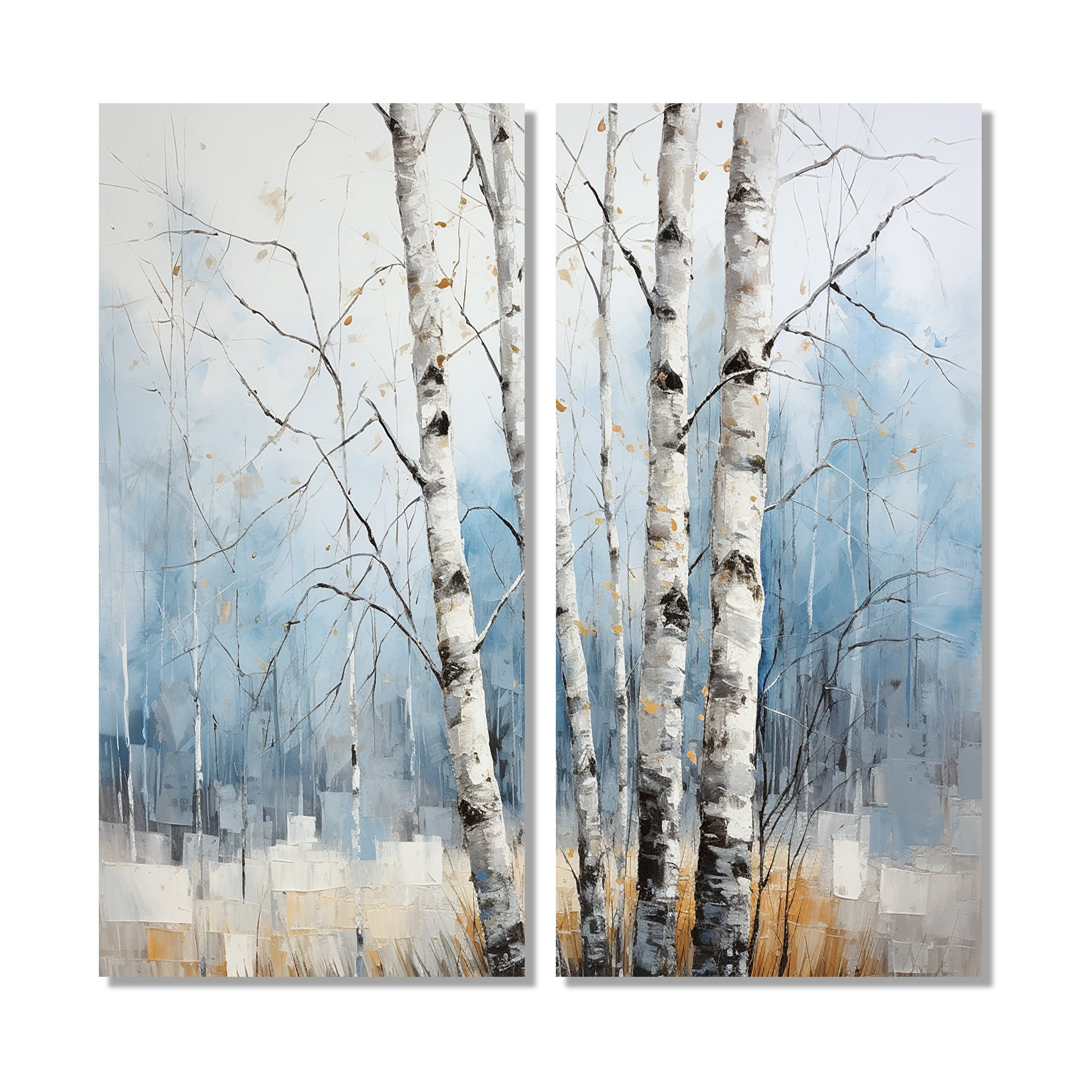 Winston Porter White Birch Trees Forest Winter Scenery III - Floral ...