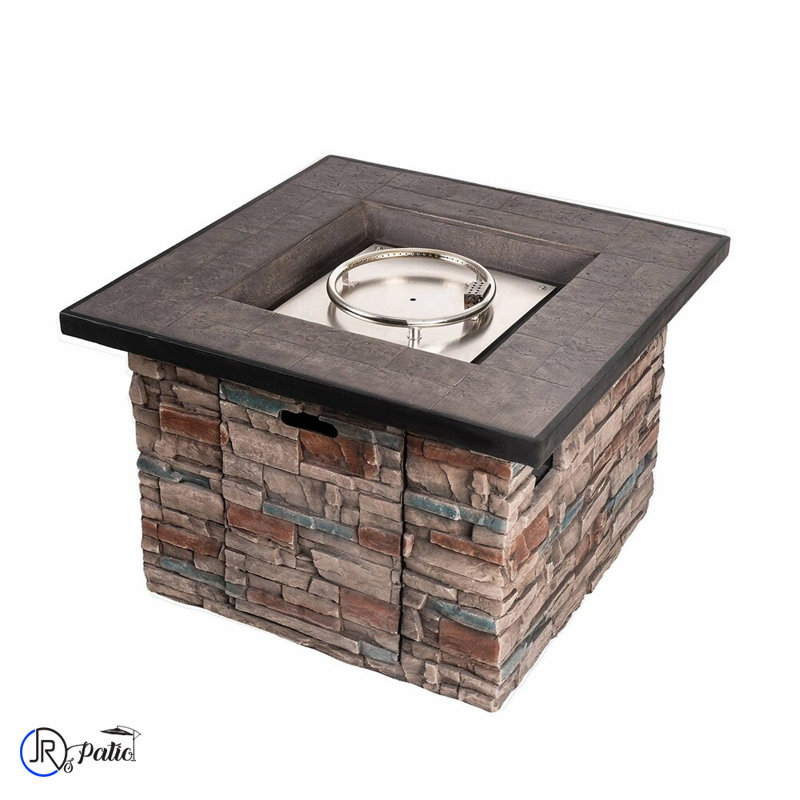 Jrs Patio 23.5'' H x 32" W Stone Propane Fire Pit | Wayfair
